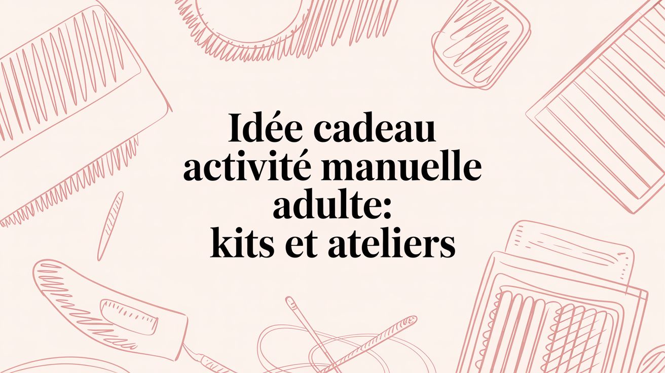Idée Cadeau Activité Manuelle Adulte : Les Meilleurs Kits et Ateliers ...